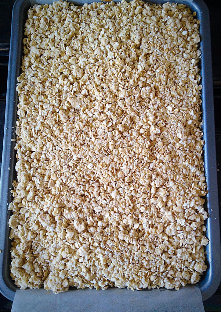 Oat Topped Lemon Shortbread Bars - Feasting Is Fun