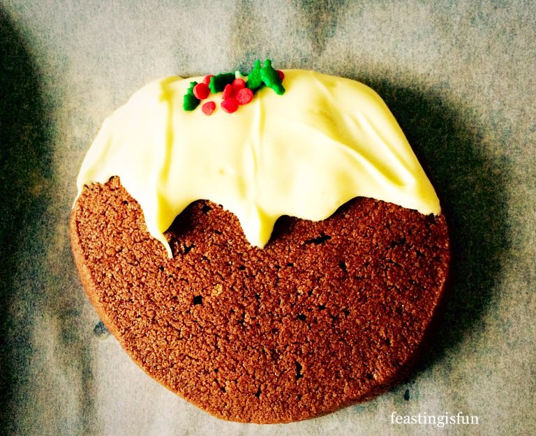 Chocolate Christmas Pudding Cookies - Feasting Is Fun