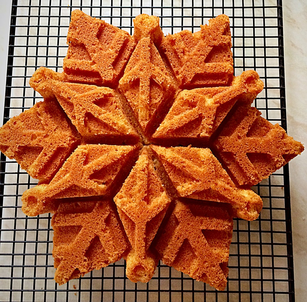 Sparkling Snowflake Cake - Feasting Is Fun
