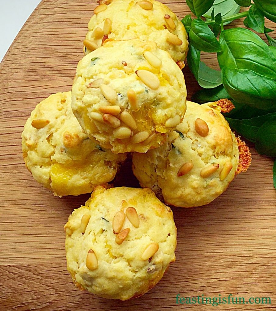 Beauvale Cheese Walnut Scones - Feasting Is Fun