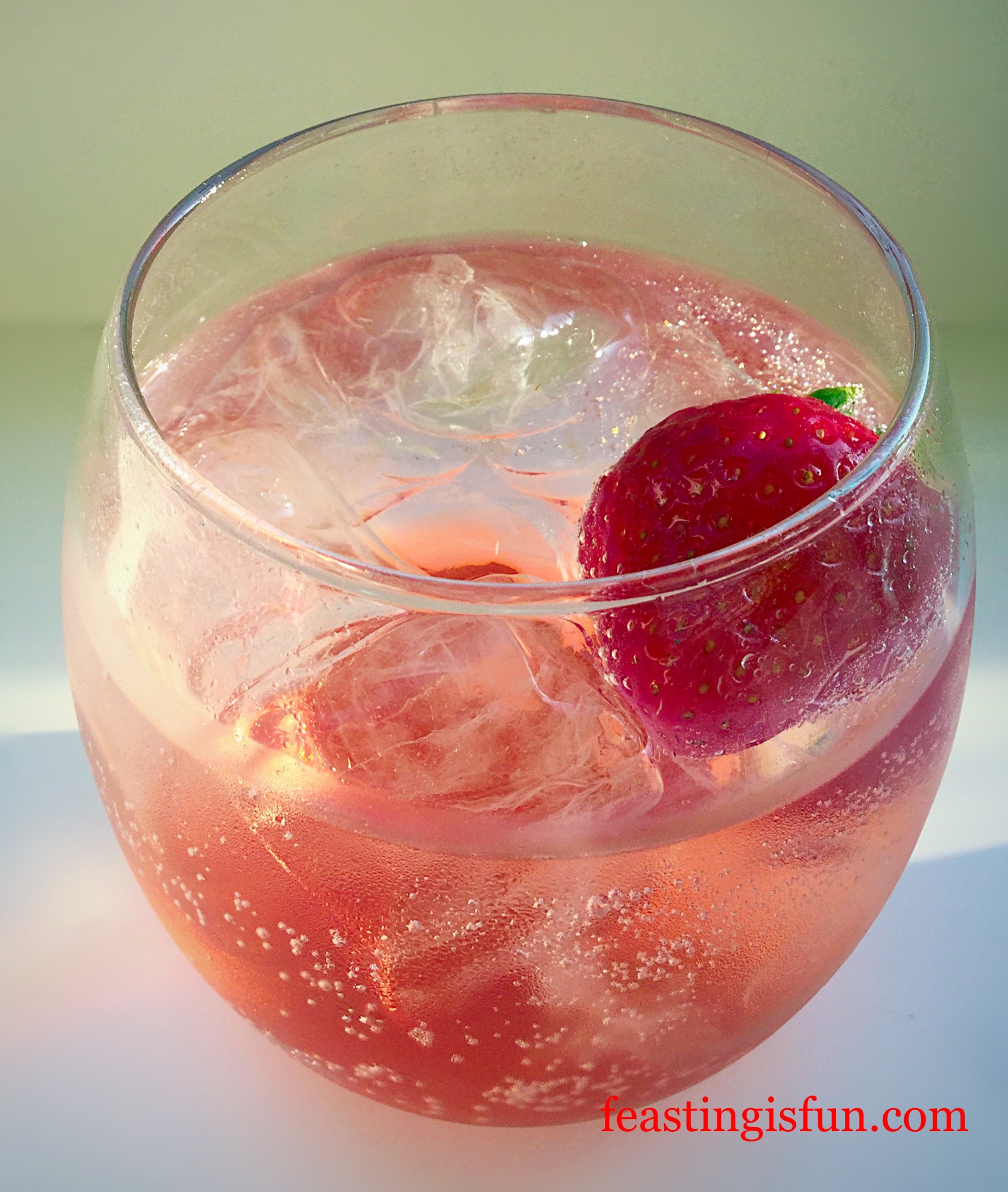 Fresh Strawberry Simple Syrup - Feasting Is Fun