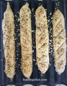 Seeded Multigrain Baguettes - Feasting Is Fun