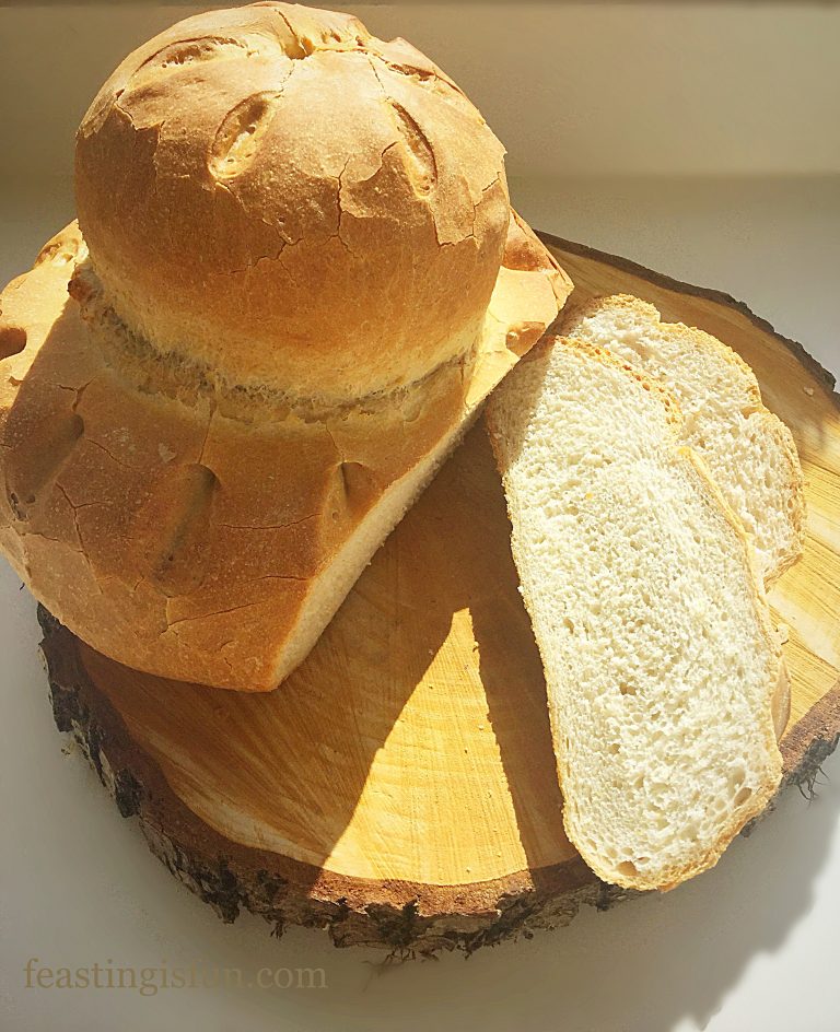 Easy Homemade Cottage Loaf - Feasting Is Fun