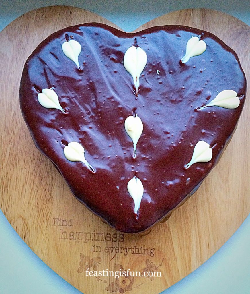 Chocolate Peanut Butter Drip Cake - Feasting Is Fun