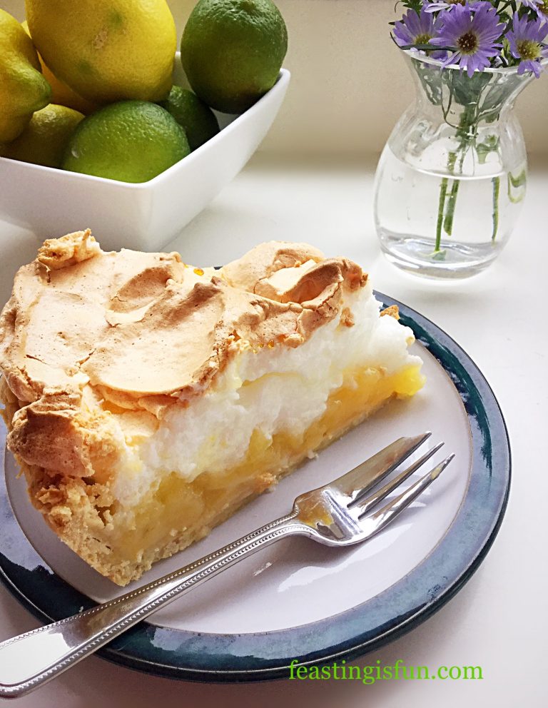 Lemon Lime Meringue Pie - Feasting Is Fun