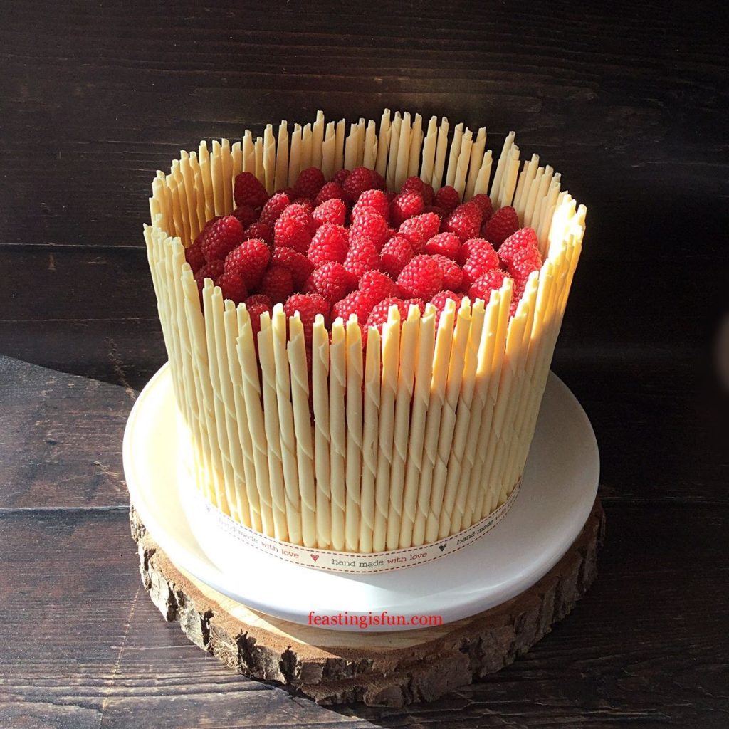 Apricot White Chocolate Triple Sponge Cake - Feasting Is Fun