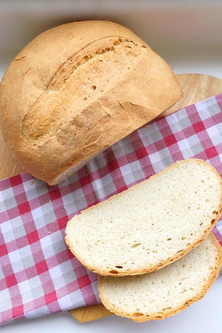 Easy White Cob Loaf - Feasting Is Fun