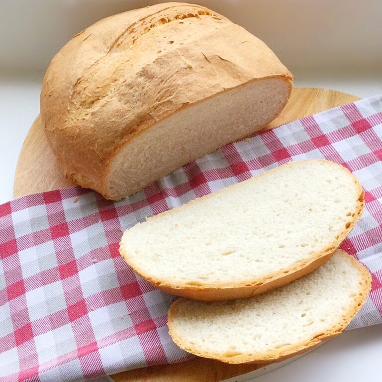 Easy White Cob Loaf - Feasting Is Fun